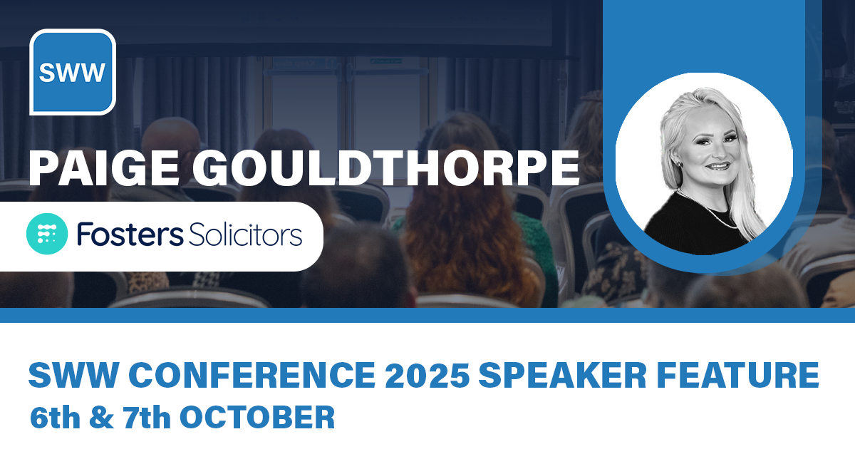 SWW Conference 2025 Speaker Feature - Paige Gouldthorpe - The Society ...
